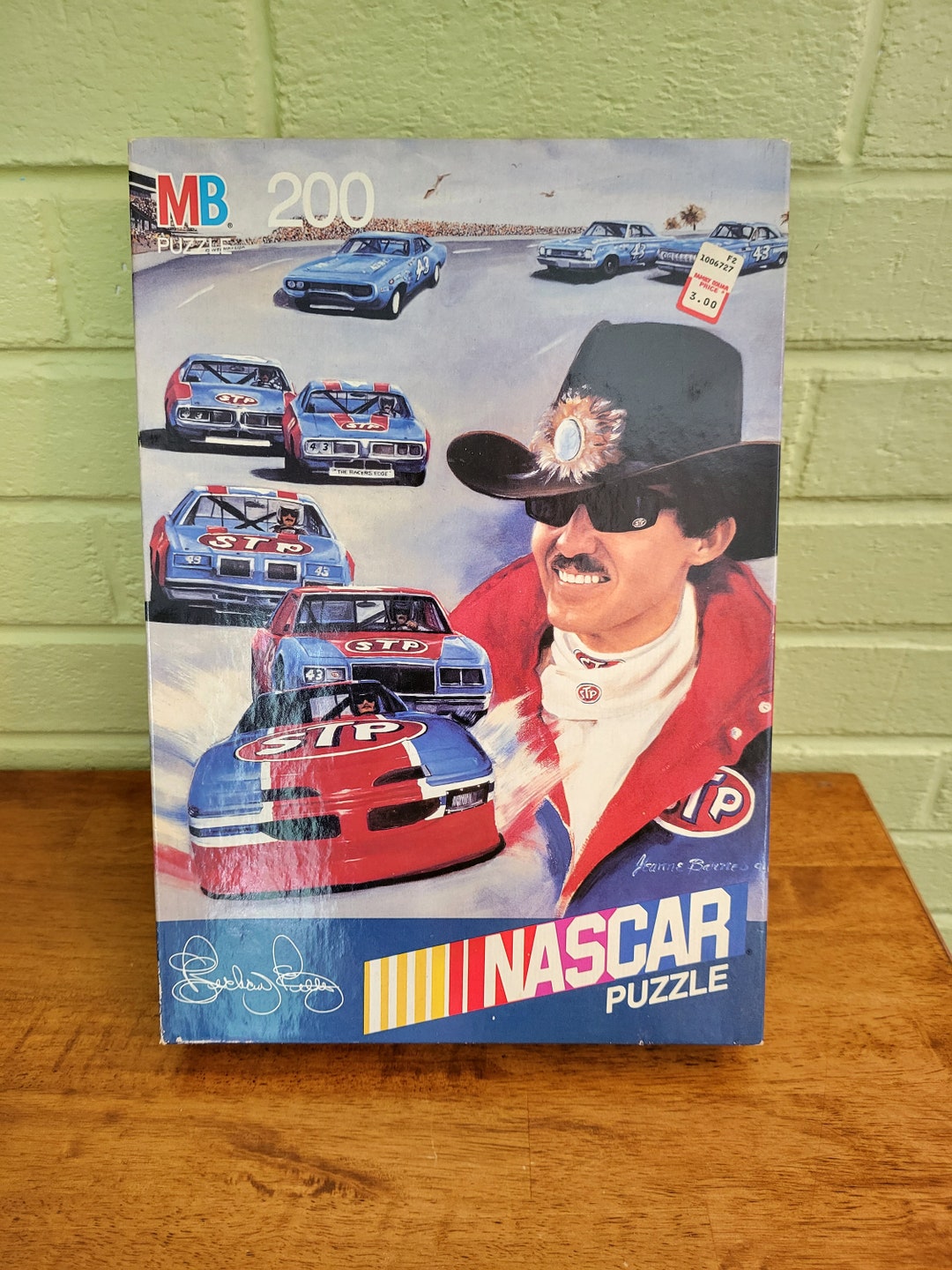 Richard Petty NASCAR Puzzle Milton Bradley 200 Pcs Vintage 1991 STP ...