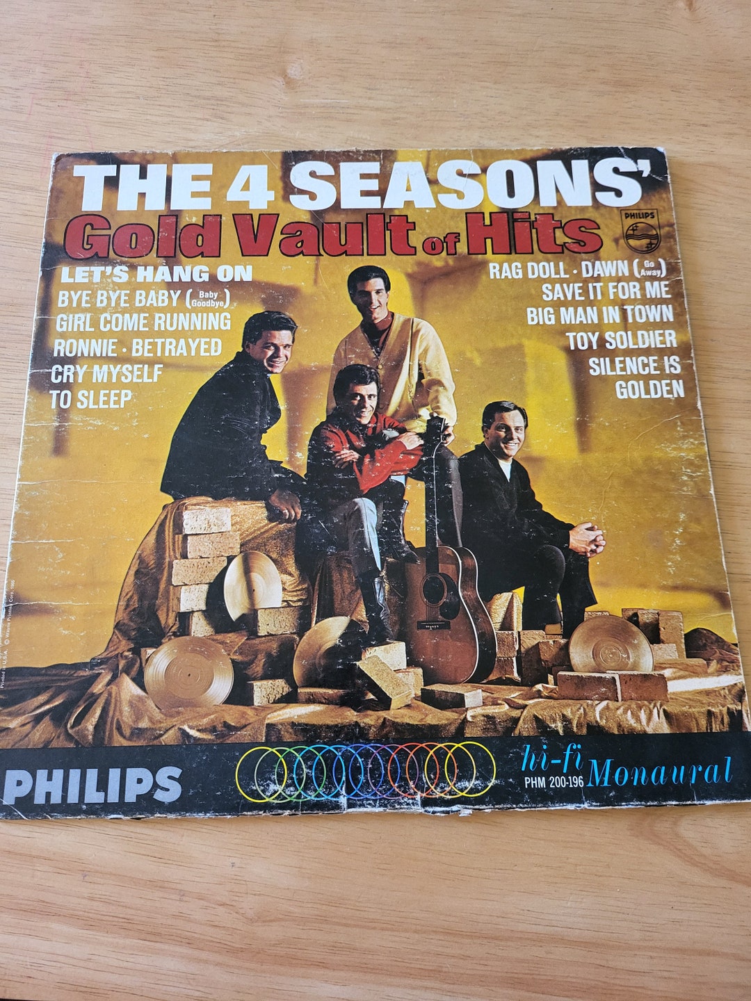 The 4 Seasons Gold Vault of Hits LP Vinyl 1965 Philips Records PHS-600 ...