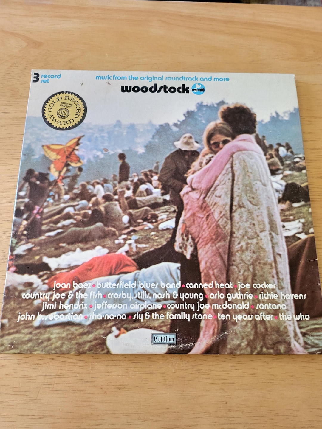 Woodstock Original Soundtrack 3 LP Set 1970 Vinyl Cotillion Records SD ...