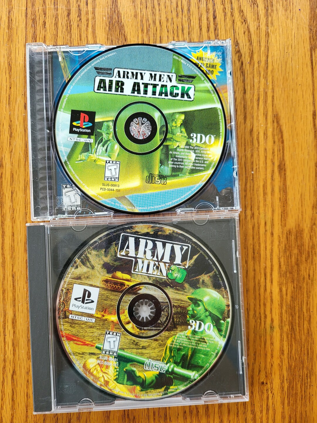Playstation 1 Army Men 3D and Army Men Air Attack Video Game LOT of 2 ...