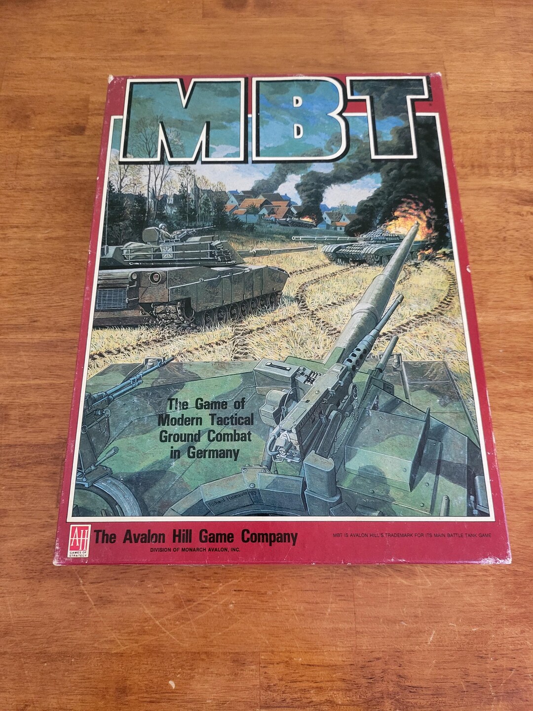 MBT Main Battle Tank Tactical Ground Combat in Germany Avalon Hill ...