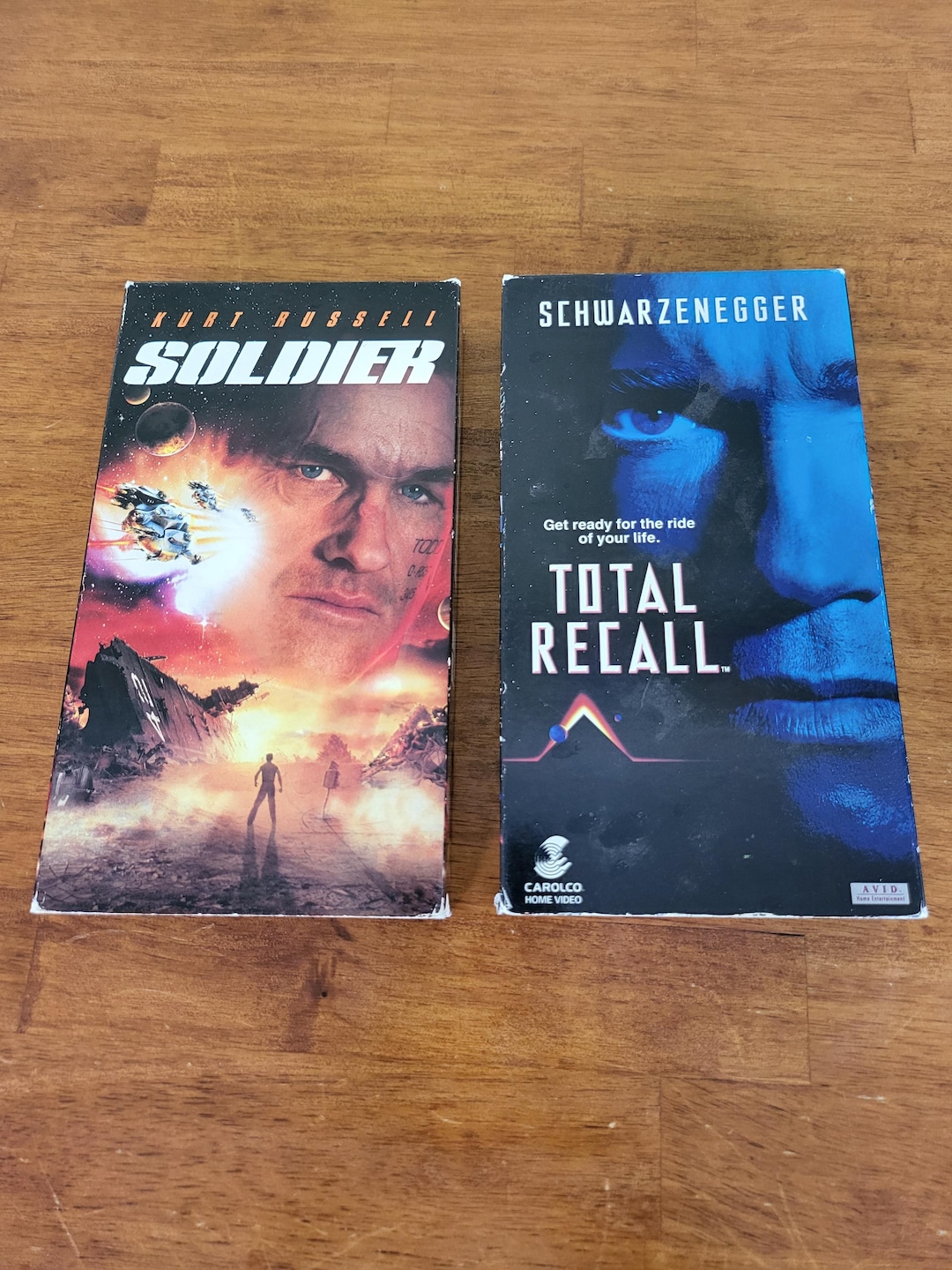 Soldier TOTAL RECALL VHS Movie Lot 1990 Sci Fi Action Russell ...