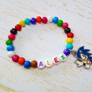 Sonic the Hedgehog Personalised Kids Bracelet - Etsy