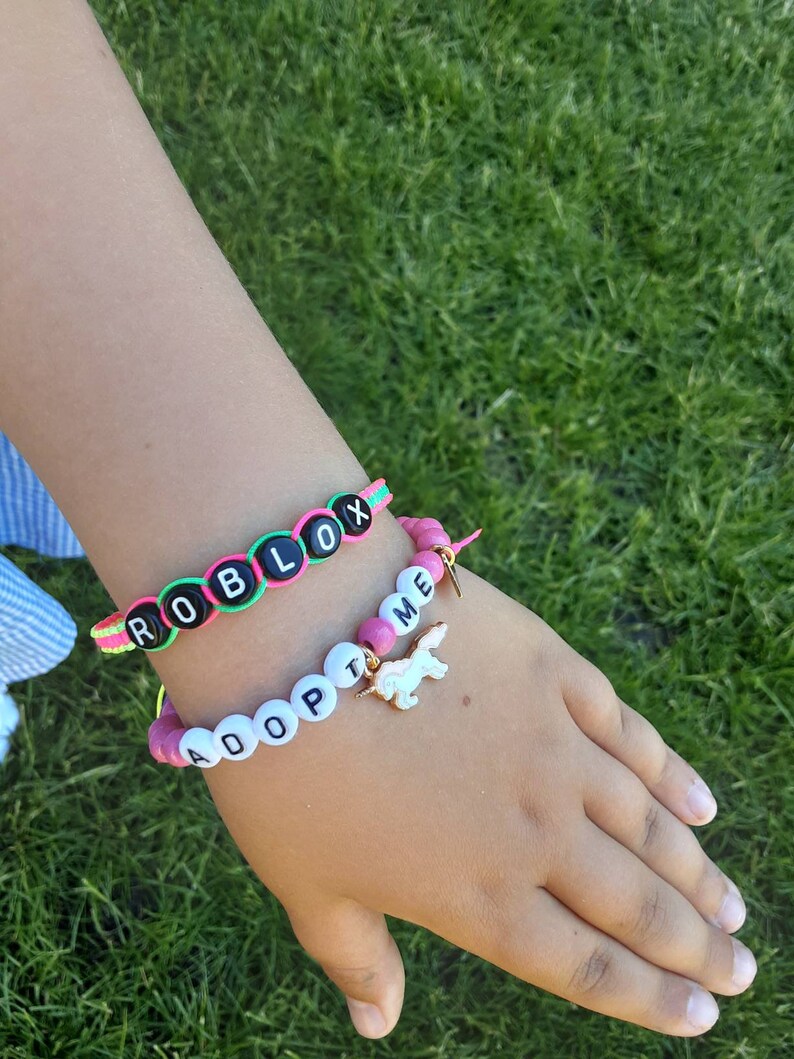 Gaming Platform Bracelet With Stickers Kids Gaming Macrame Bracelet 30 ...