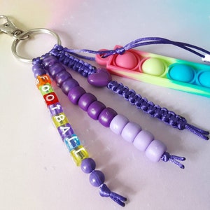 POP IT Fidget Keychain Personalised Keyring With Your Text Kids Party ...