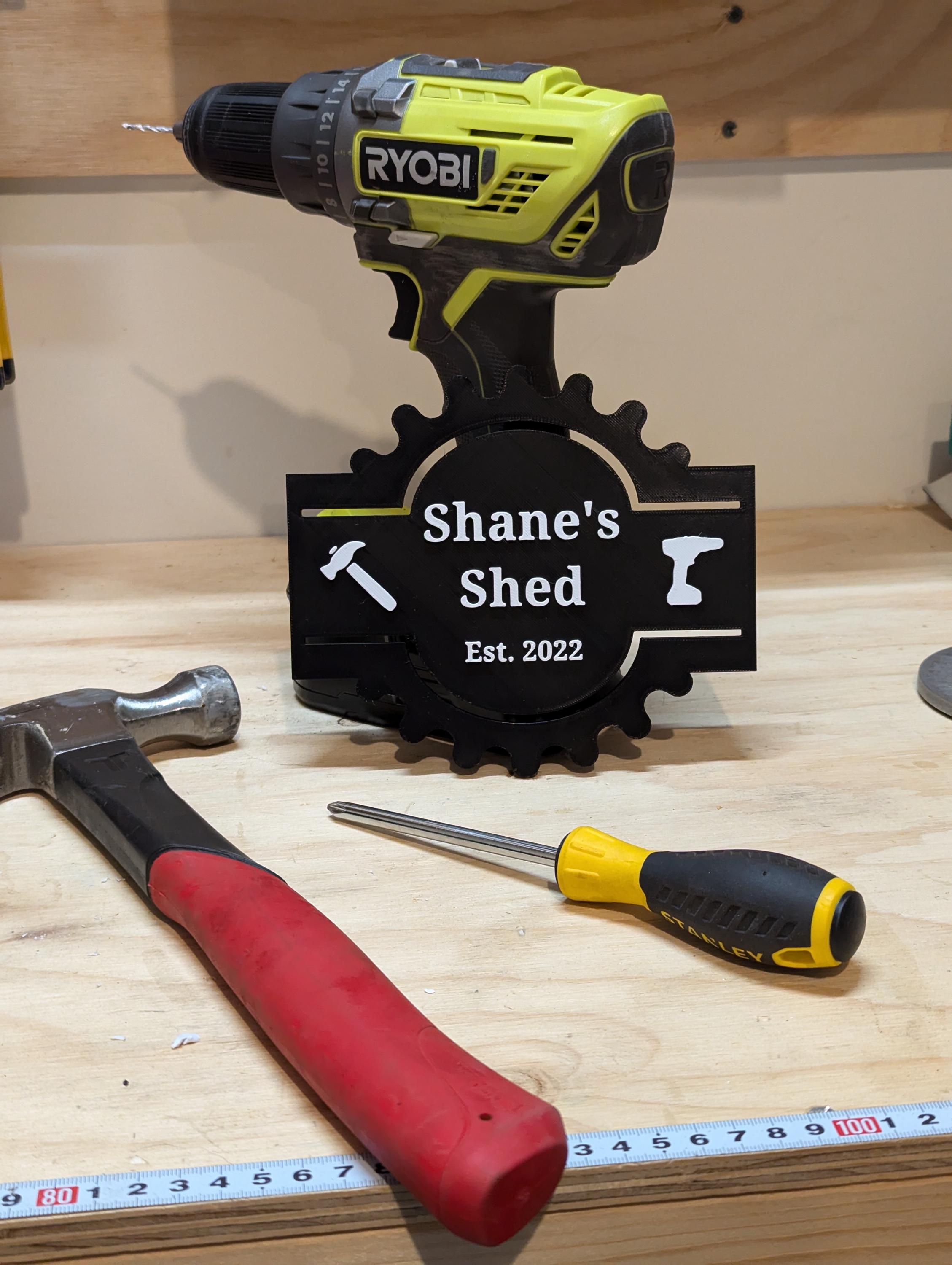 Custom Shed Sign Garage Sign Personalised Plaque 3D Printed Man Cave ...