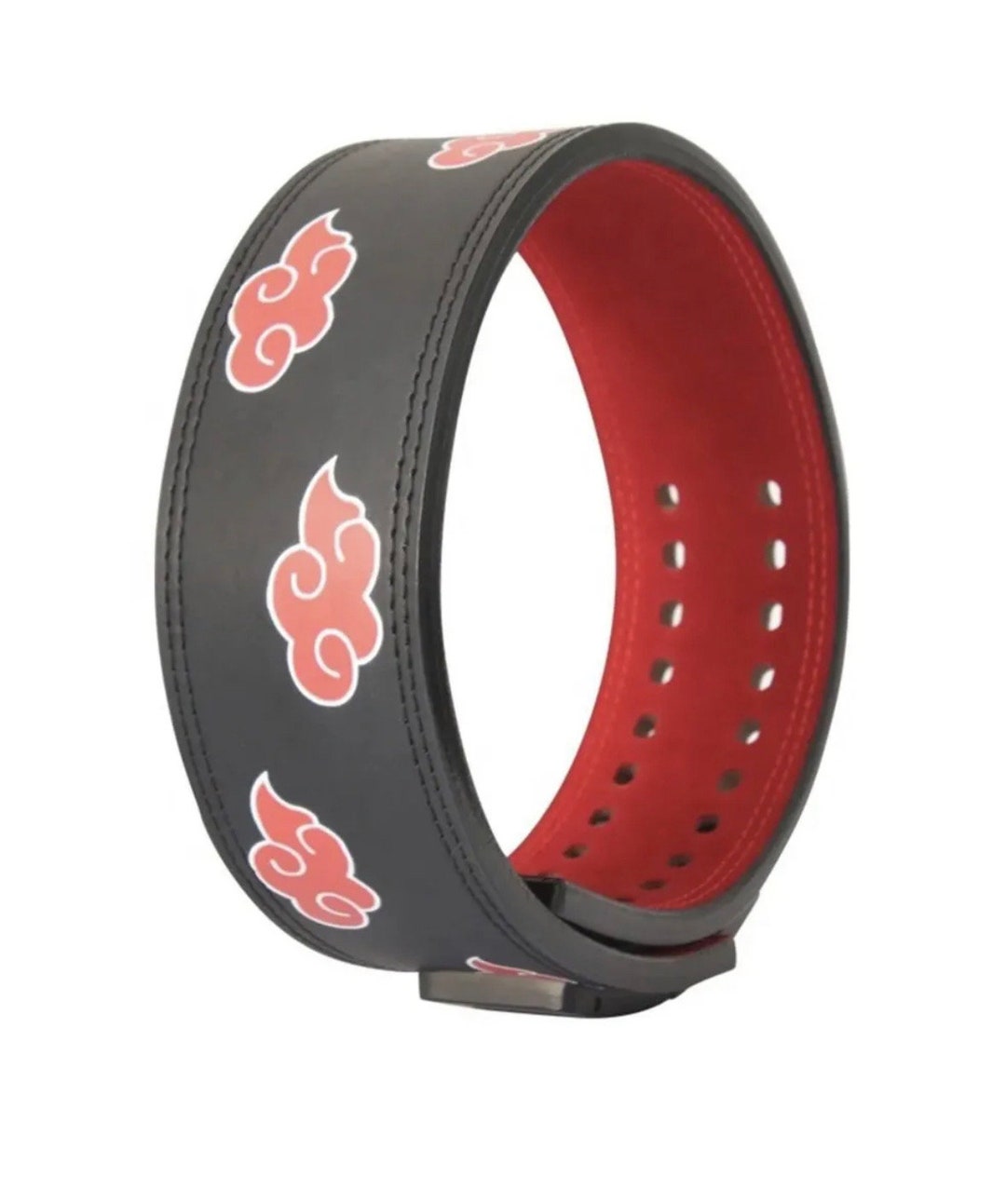 Akatsuki Red Cloud Gym Lever Belt - Etsy