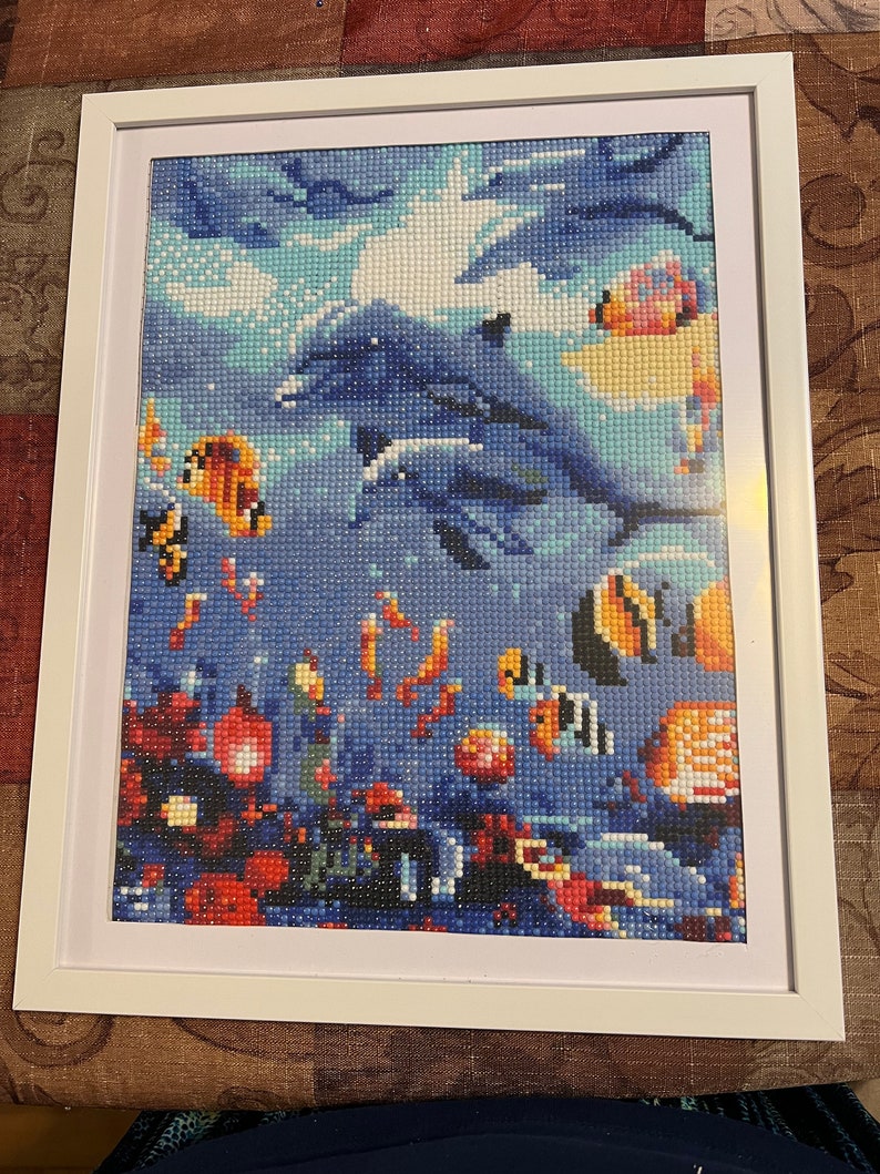 Completed Diamond Art - Etsy