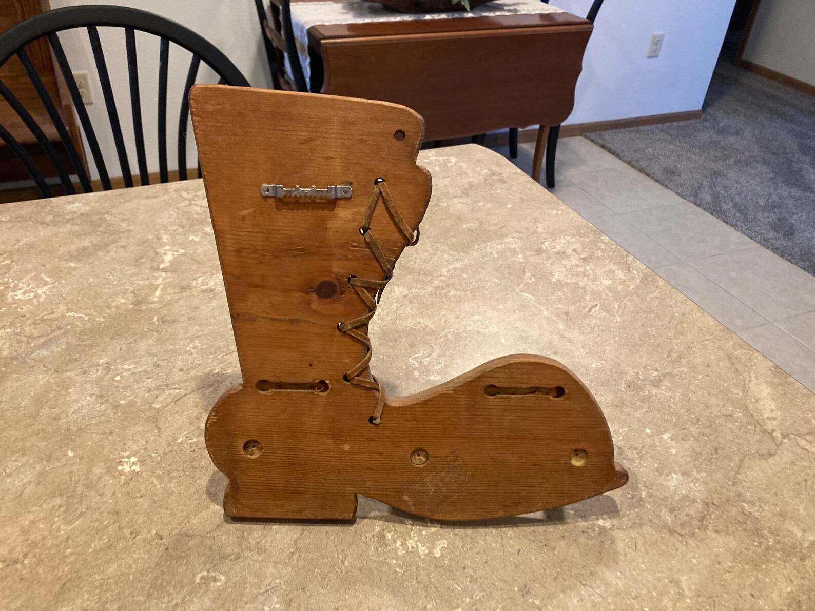 UNIQUE Vintage Homemade Wooden Peg Rack/holder Shaped as a Shoe - Etsy