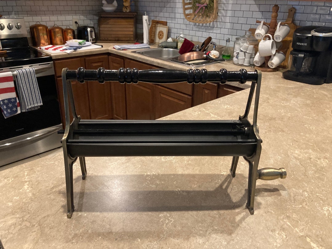 Vintage Brass/wrought/cast Iron/metal Fireplace Newspaper Log Roller - Etsy