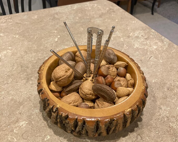 Vintage Raw/live Edge Nut Bowl/dish - Etsy