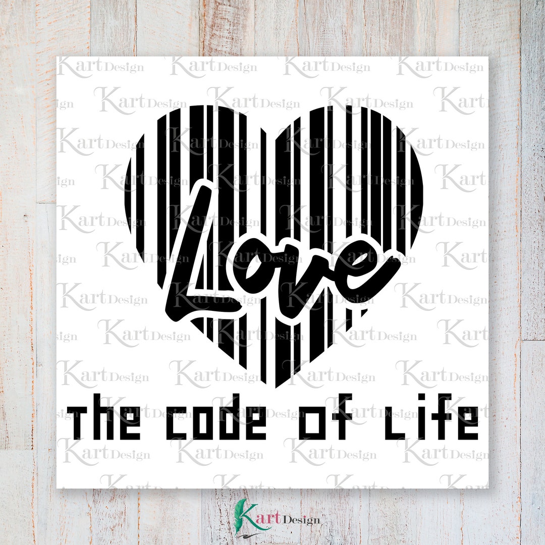 Love SVG / Love Code SVG / Heart Svg / Valentin Svg / Valentines Day ...