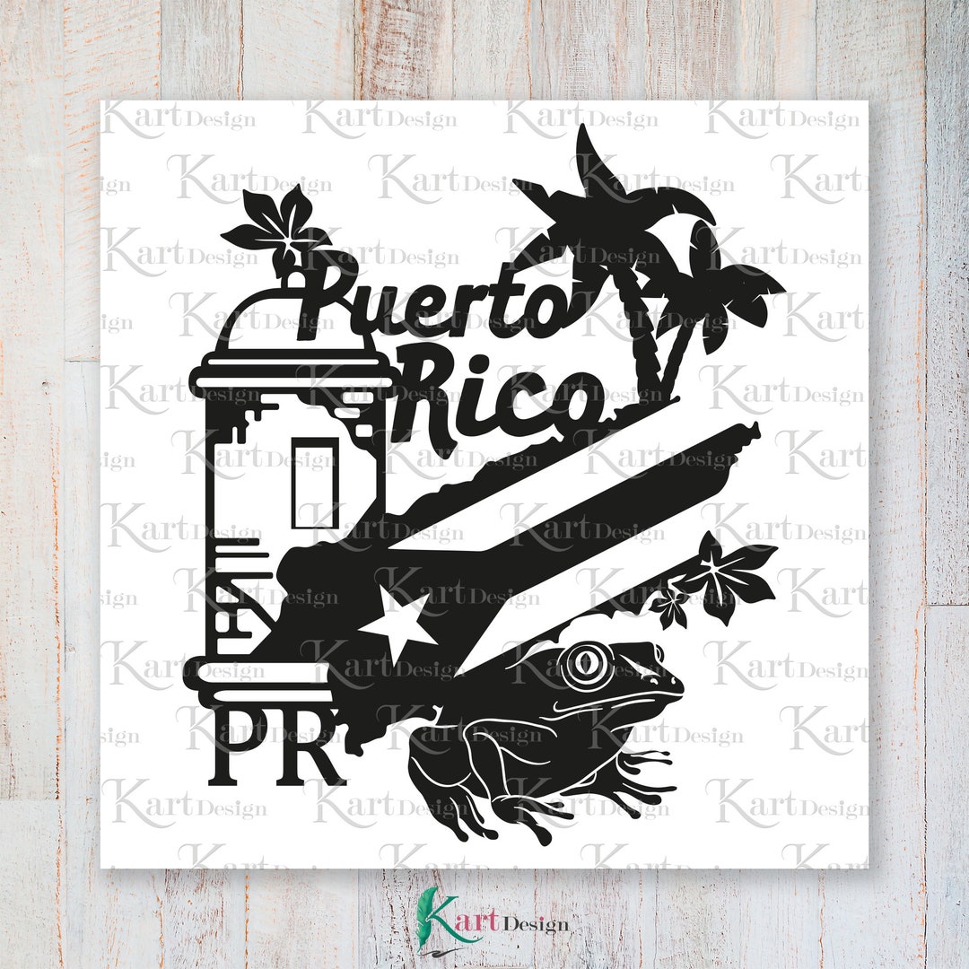 Puerto Rico Svg, Puerto Rico Flag Svg, Boricua Svg, Puerto Rico Clipart ...