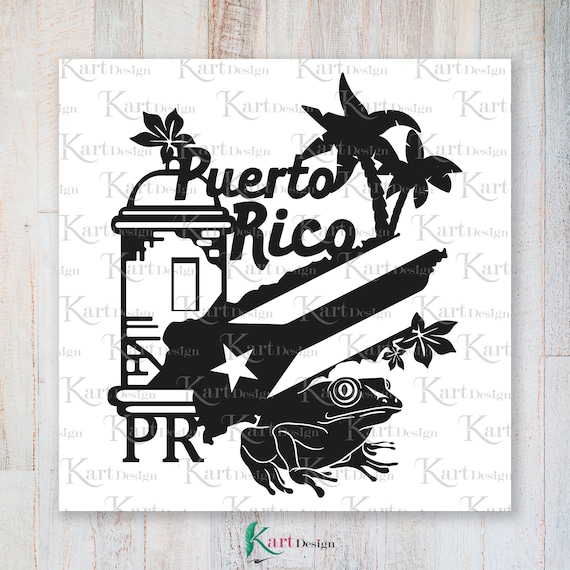 Puerto Rico Svg Puerto Rico Flag Svg Boricua Svg Puerto - Etsy