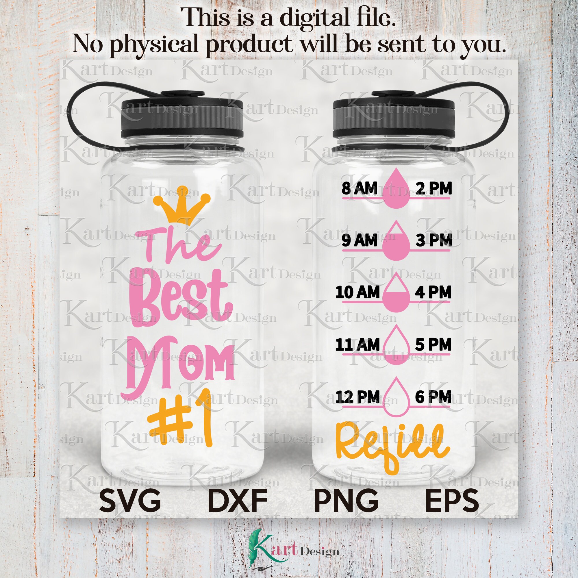 Best Mom Water Bottle Tracker SVG / Water Tracker SVG / Best - Etsy