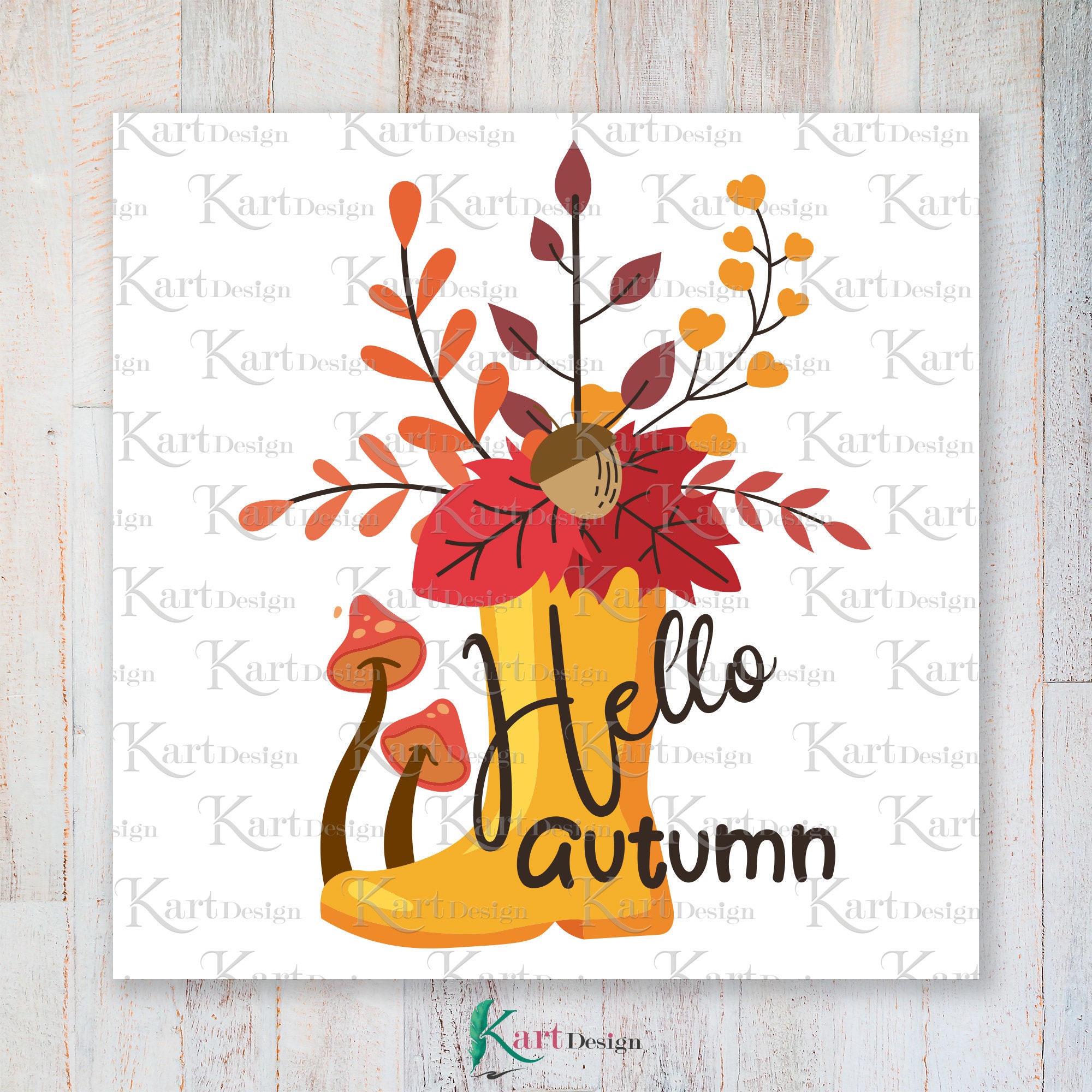 Hello Autumn Png / Fall Png / Autumn Png / Gardening Watering PNG ...