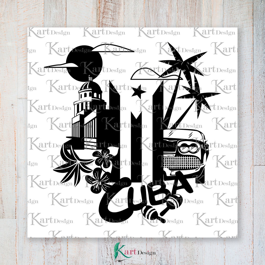 Cuba Svg, Cuba Flag Svg, Cuban Svg, Cuba Clipart, Cuba Vector, Havana ...