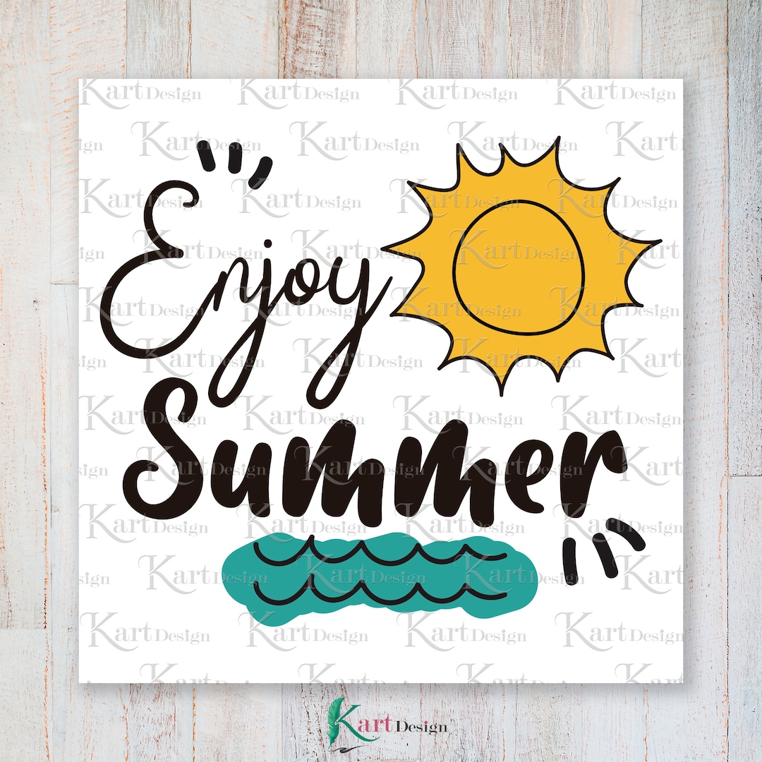 Enjoy Summer PNG, Summer Png, Summer Clipart, Sun Png, Beach Png, Beach ...