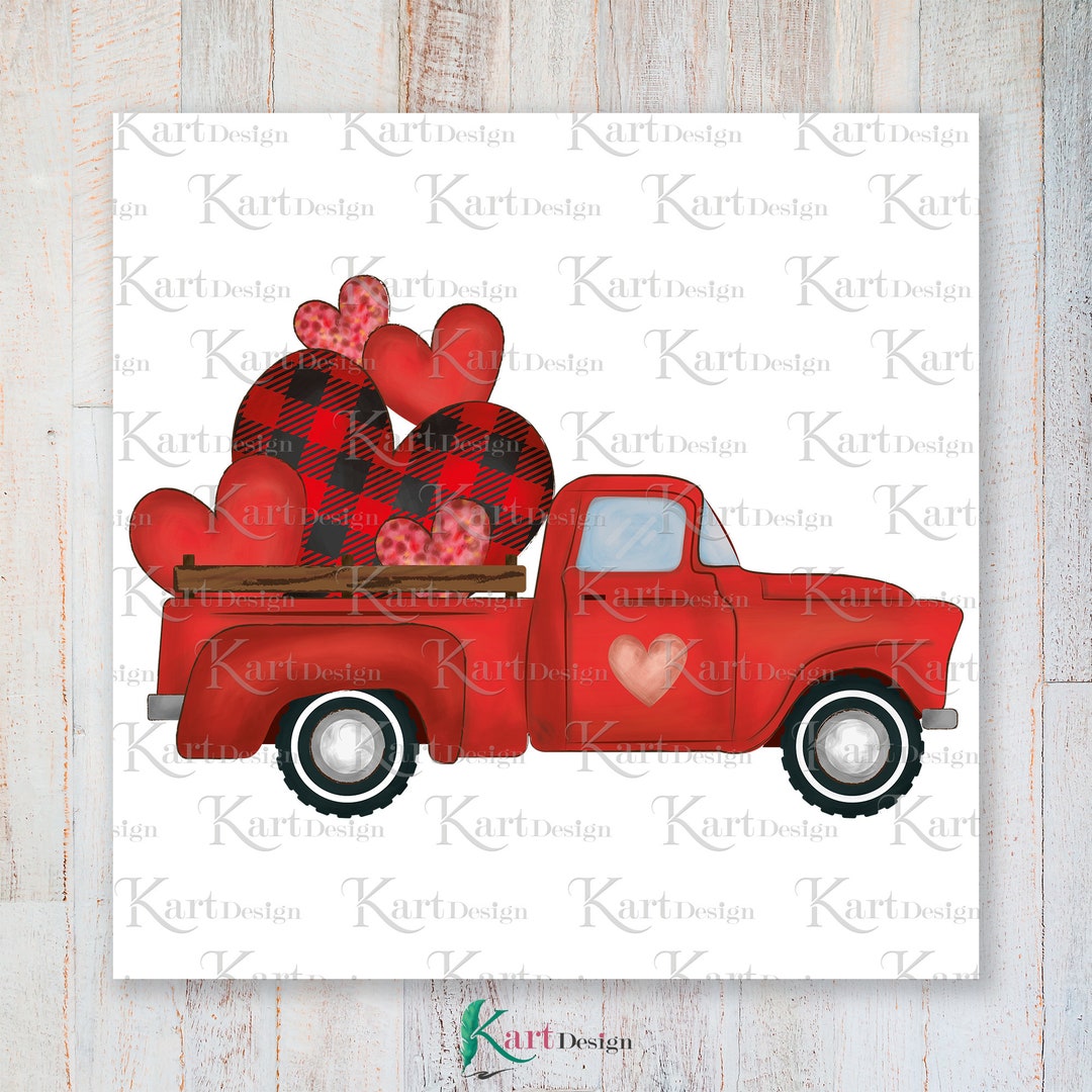 Loads of Love Png / Valentine's Day Png / Valentin Truck Png / Love Png ...