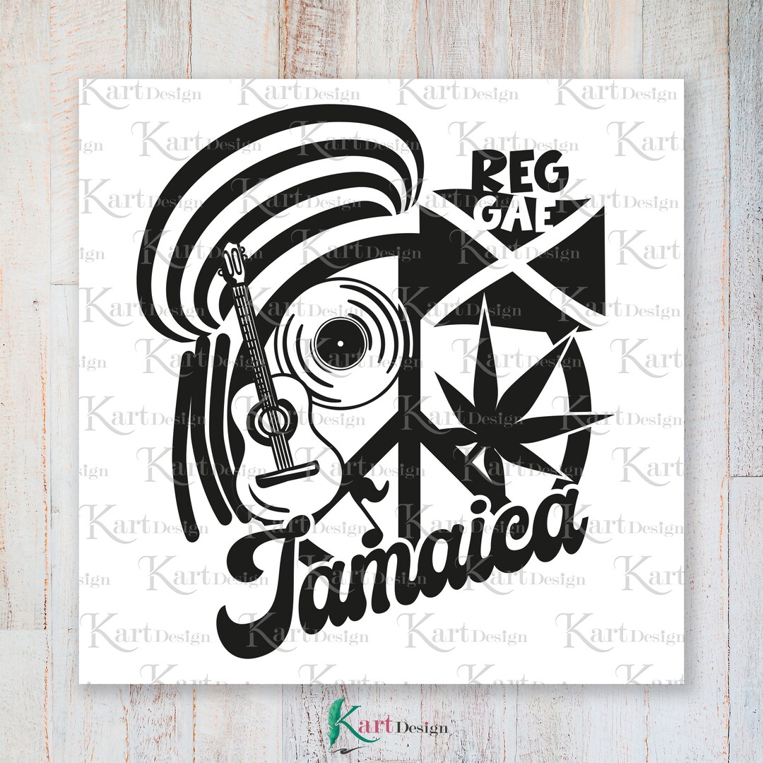 Jamaica Svg, Weed Svg, Reggae Svg, Rasta Svg, Jamaica Clipart, Peace ...
