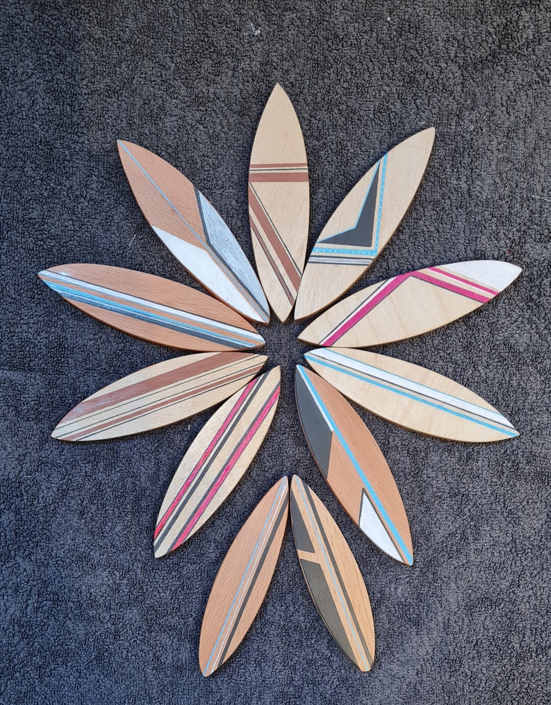 Mini Surfboard Miniature Beech Wood Decorative Gnome - Etsy