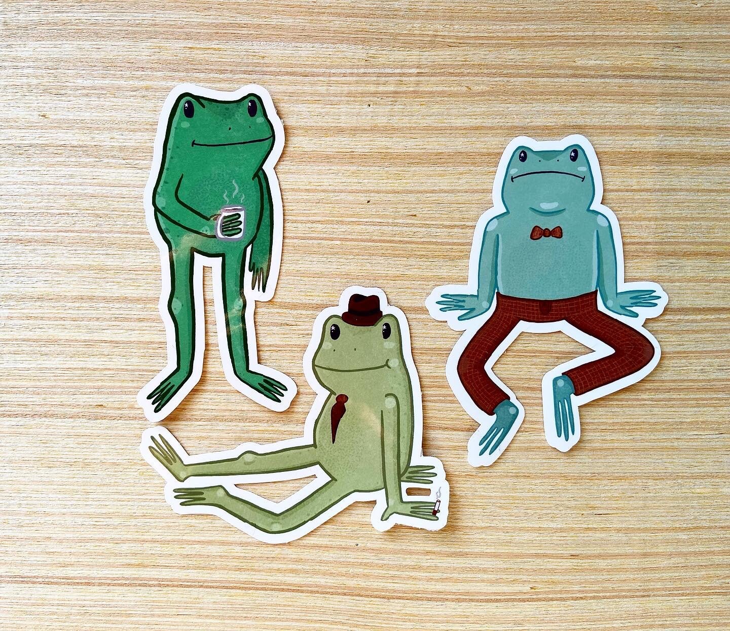 Mr. Sir Frog Stickers Original Vinyl Sticker glossy | Etsy
