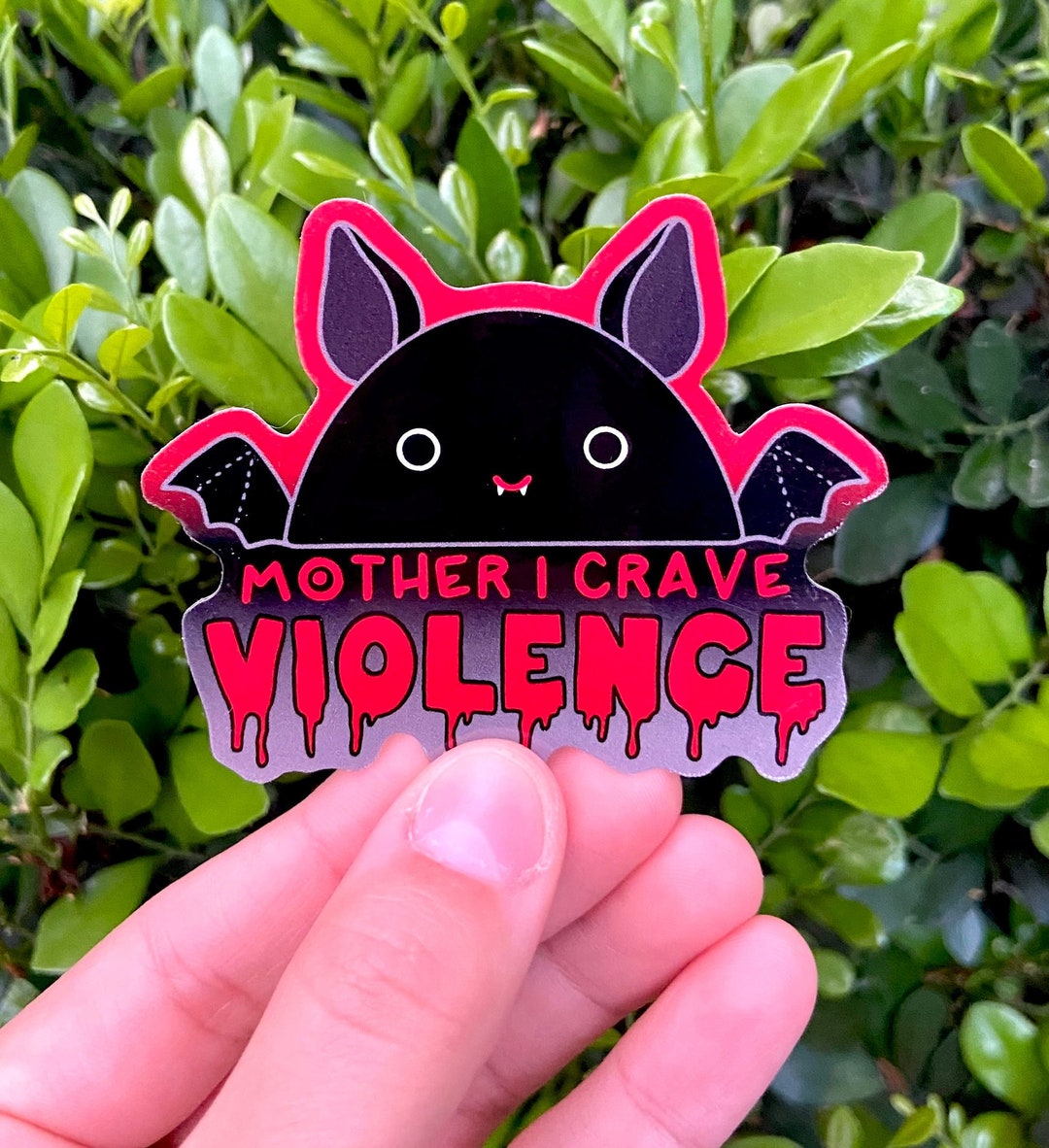 Halloween Bat Squishmallow Sticker | Mother I Crave Violence | Original ...