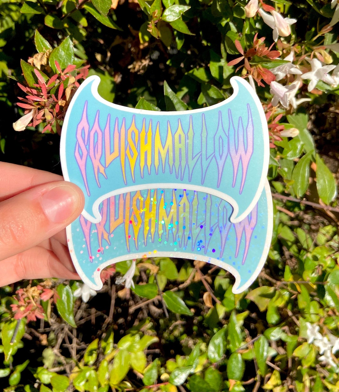 Squishmallow Death Metal Rainbow Stickers | Original Sparkle Vinyl ...