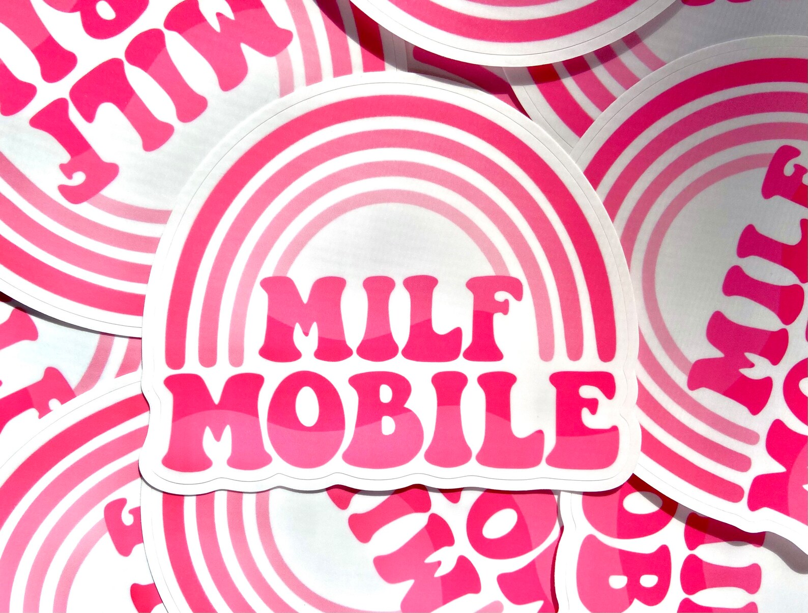 Milf Mobile Bumper Sticker Original Fade and Weather - Etsy