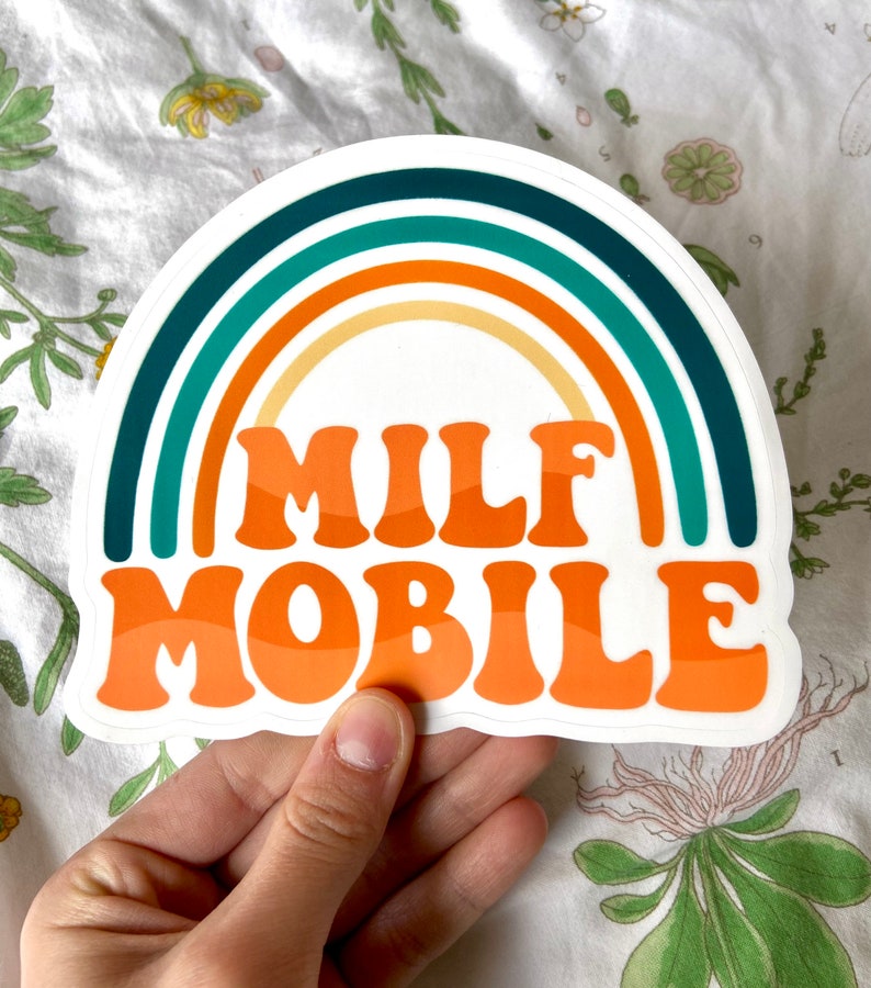 Milf Mobile Bumper Sticker Original Fade and Weather - Etsy