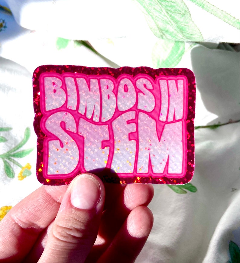 Bimbos in STEM Sparkle Sticker Weather-resistant Vinyl - Etsy