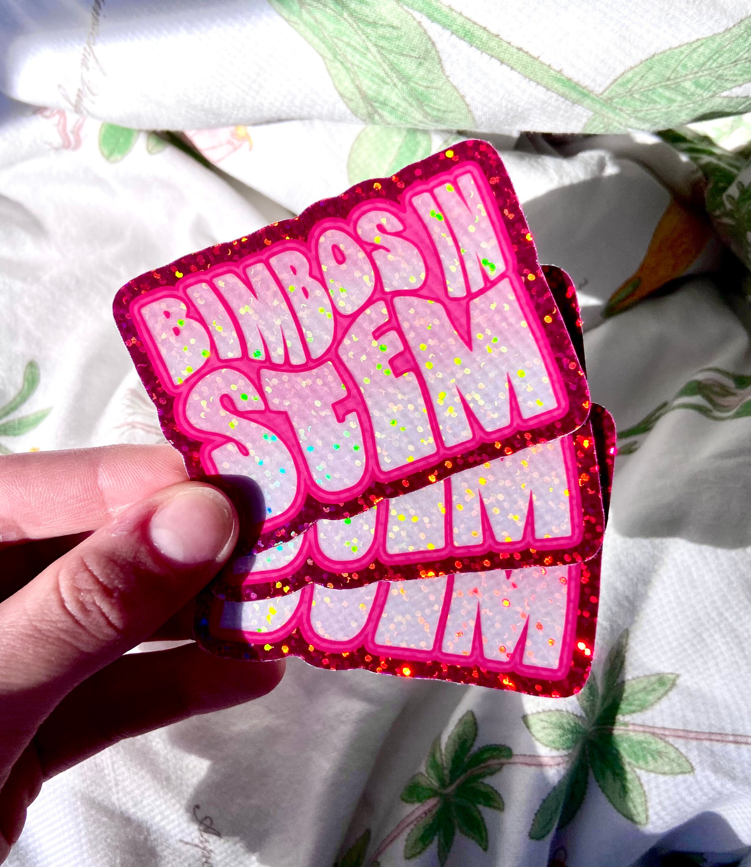 Bimbos in STEM Sparkle Sticker Weather-resistant Vinyl - Etsy