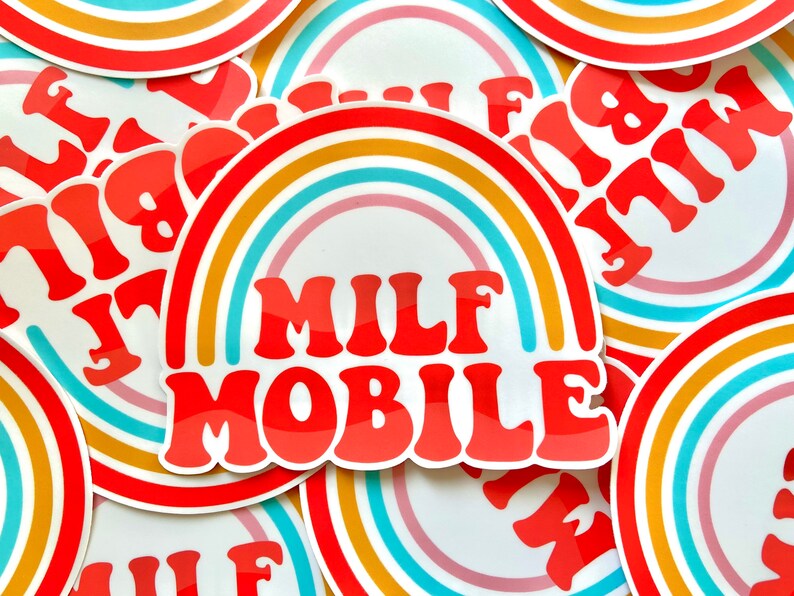 Milf Mobile Bumper Sticker Original Fade and Weather - Etsy