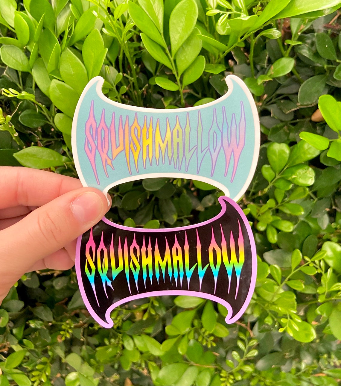 Squishmallow Death Metal Rainbow Stickers Original Sparkle - Etsy