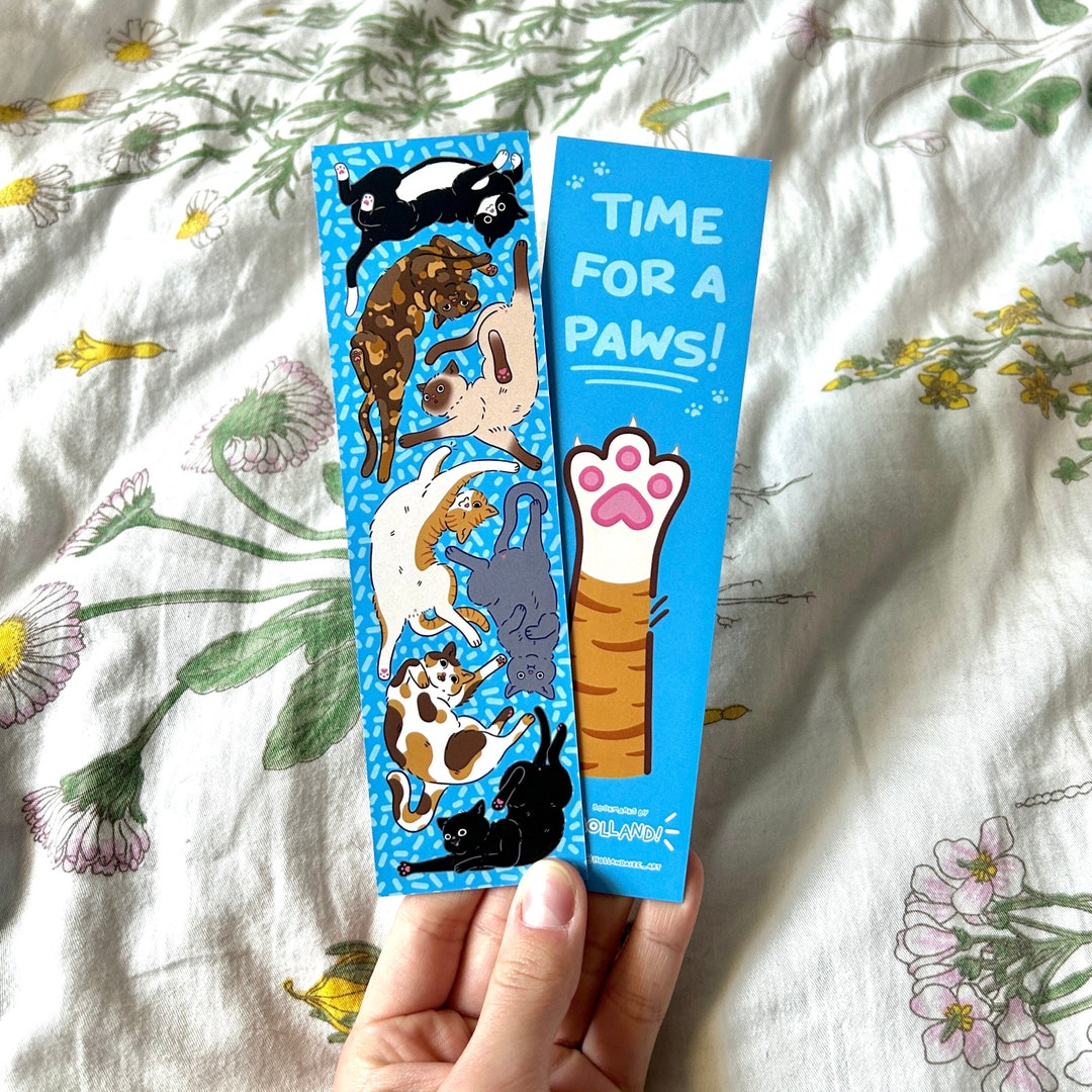 Luxury Cat Bookmark | Soft Velvet Kitty Bookmark | Cat-lover Gift for ...
