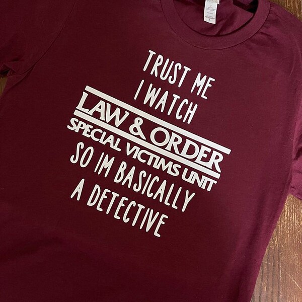 Law and Order Svu Shirt - Etsy