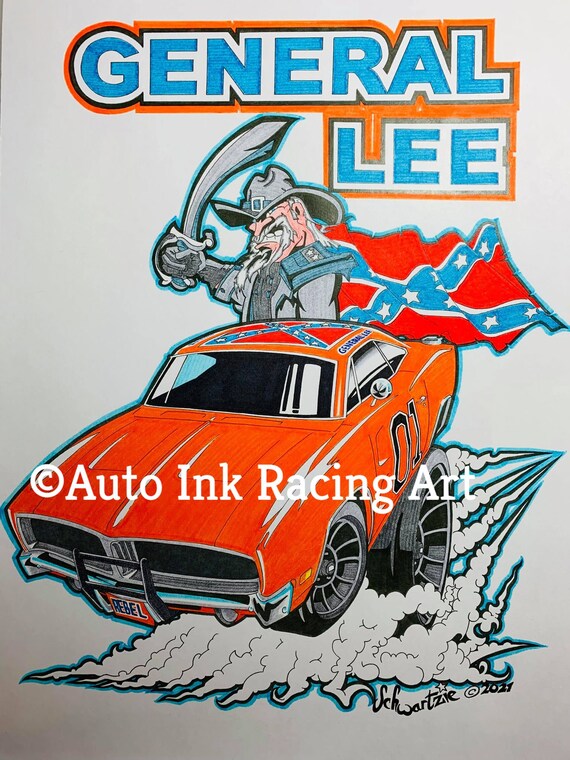 General Lee Car Drawings