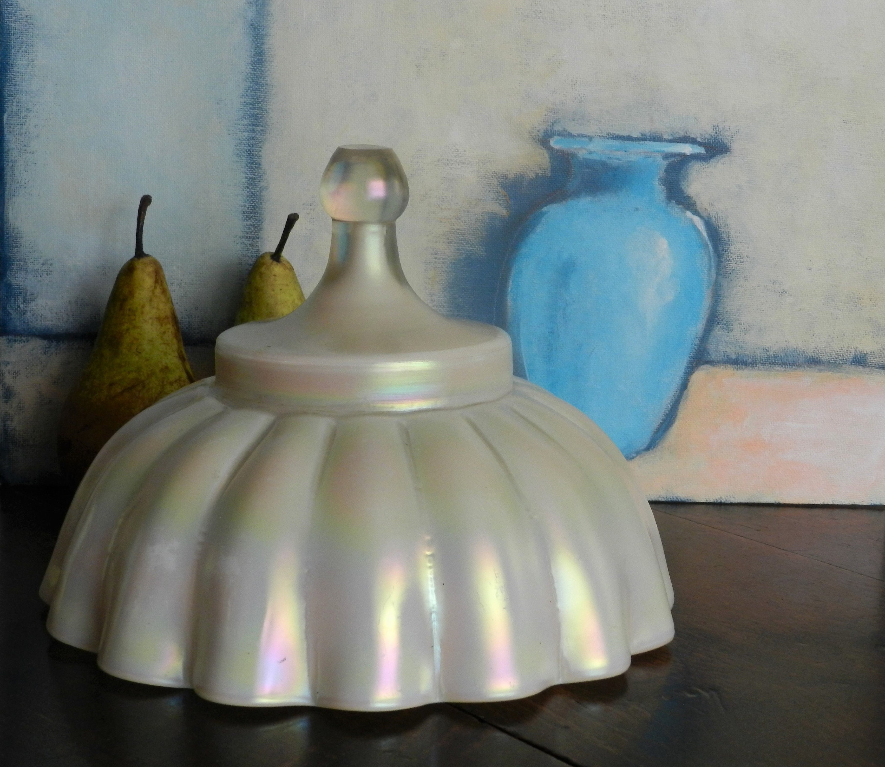 Iridescent Glass Cake Dome - Etsy Canada