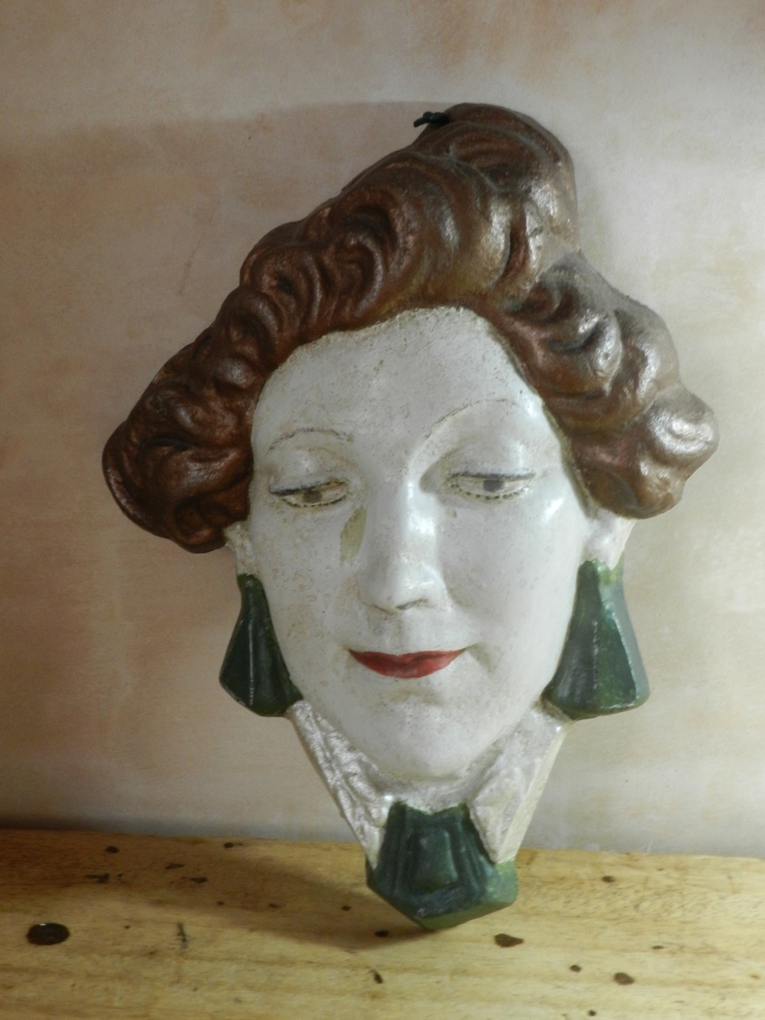 Art Déco Wall Mask - Etsy