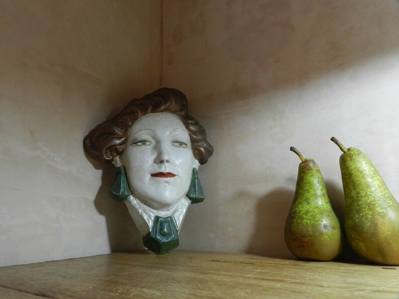 Art Déco Wall Mask - Etsy