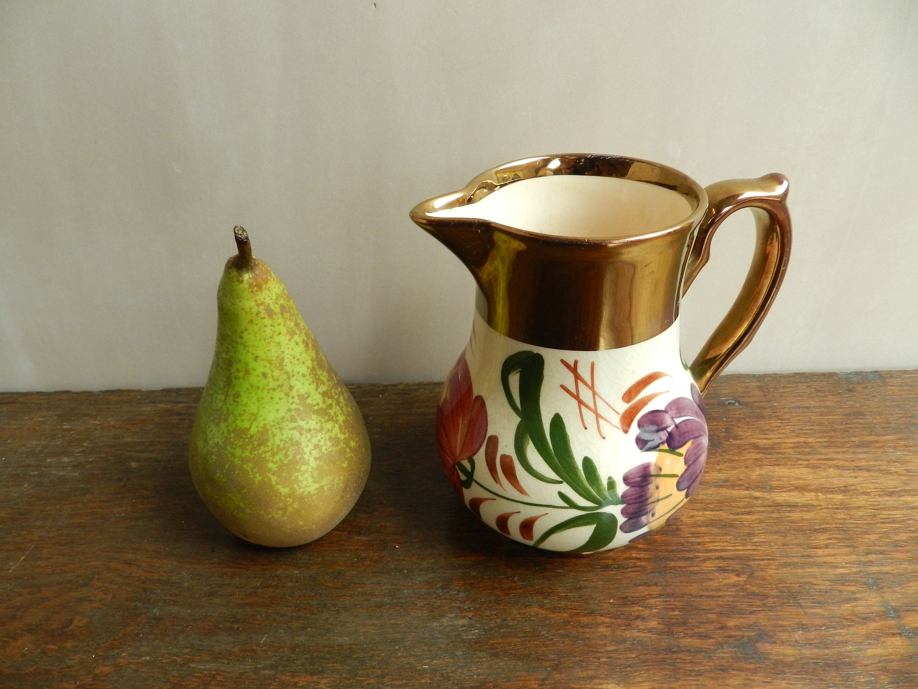 2 Vintage Wade Ceramics Lustreware pitchers - Etsy Polska
