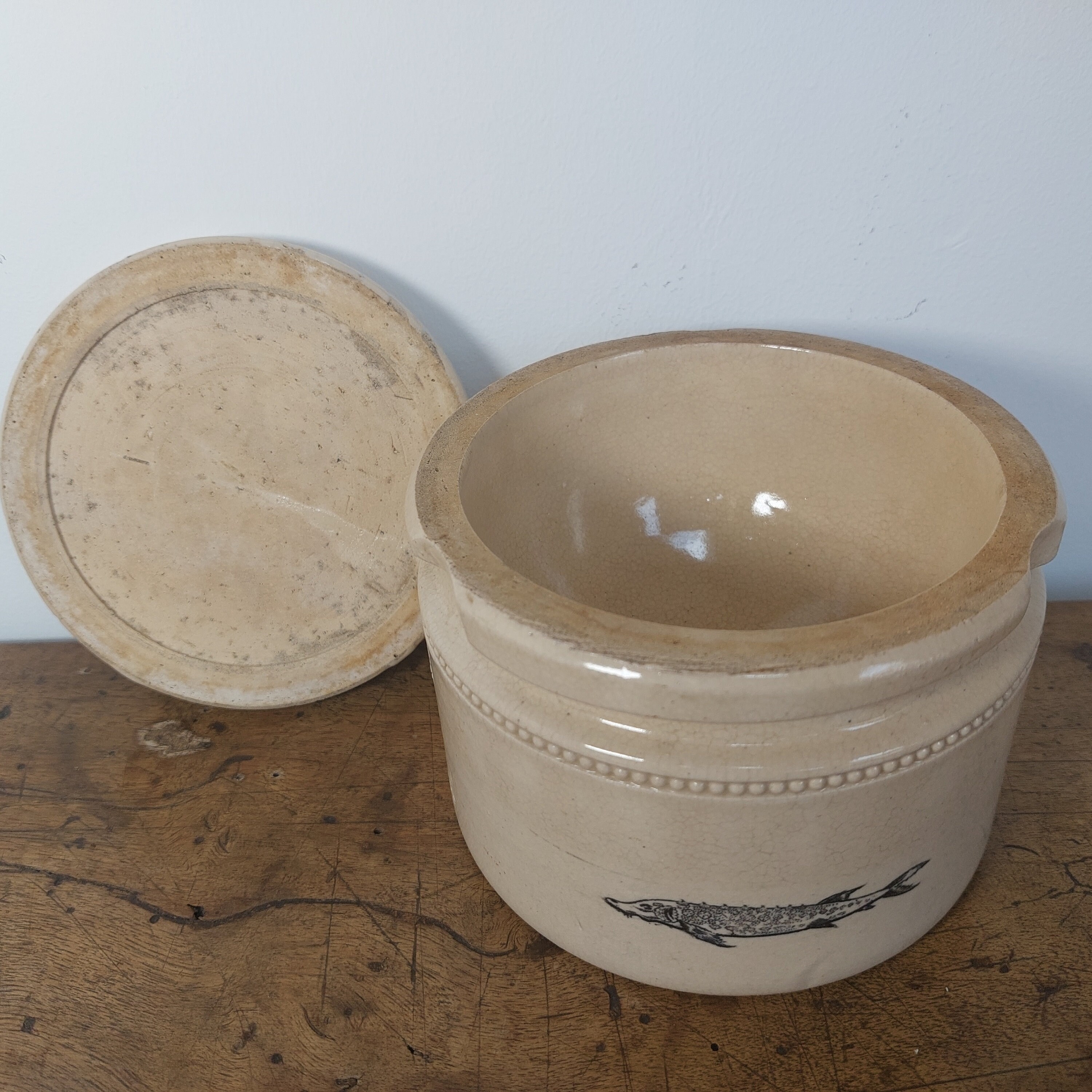 Antique Stoneware Caviar Pot - Etsy