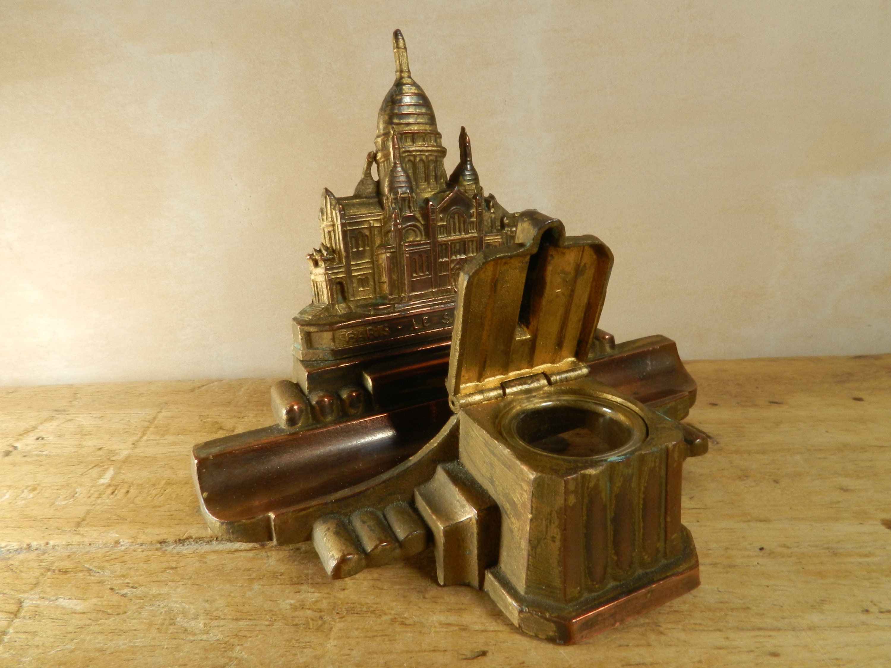 Vintage Paris Souvenir Inkwell - Etsy