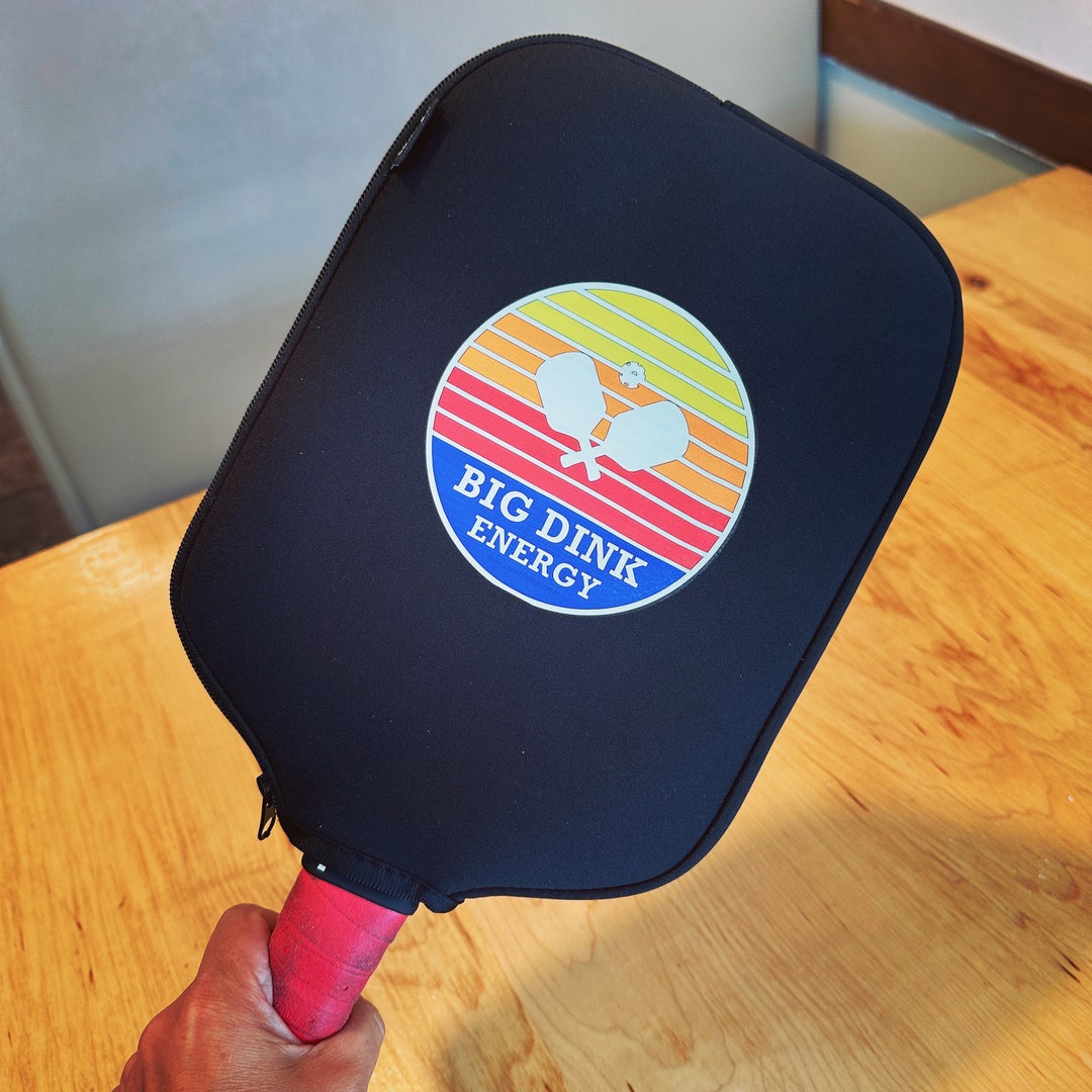 Pickleball Paddle Cover Big Dink Energy in Neoprene - Etsy