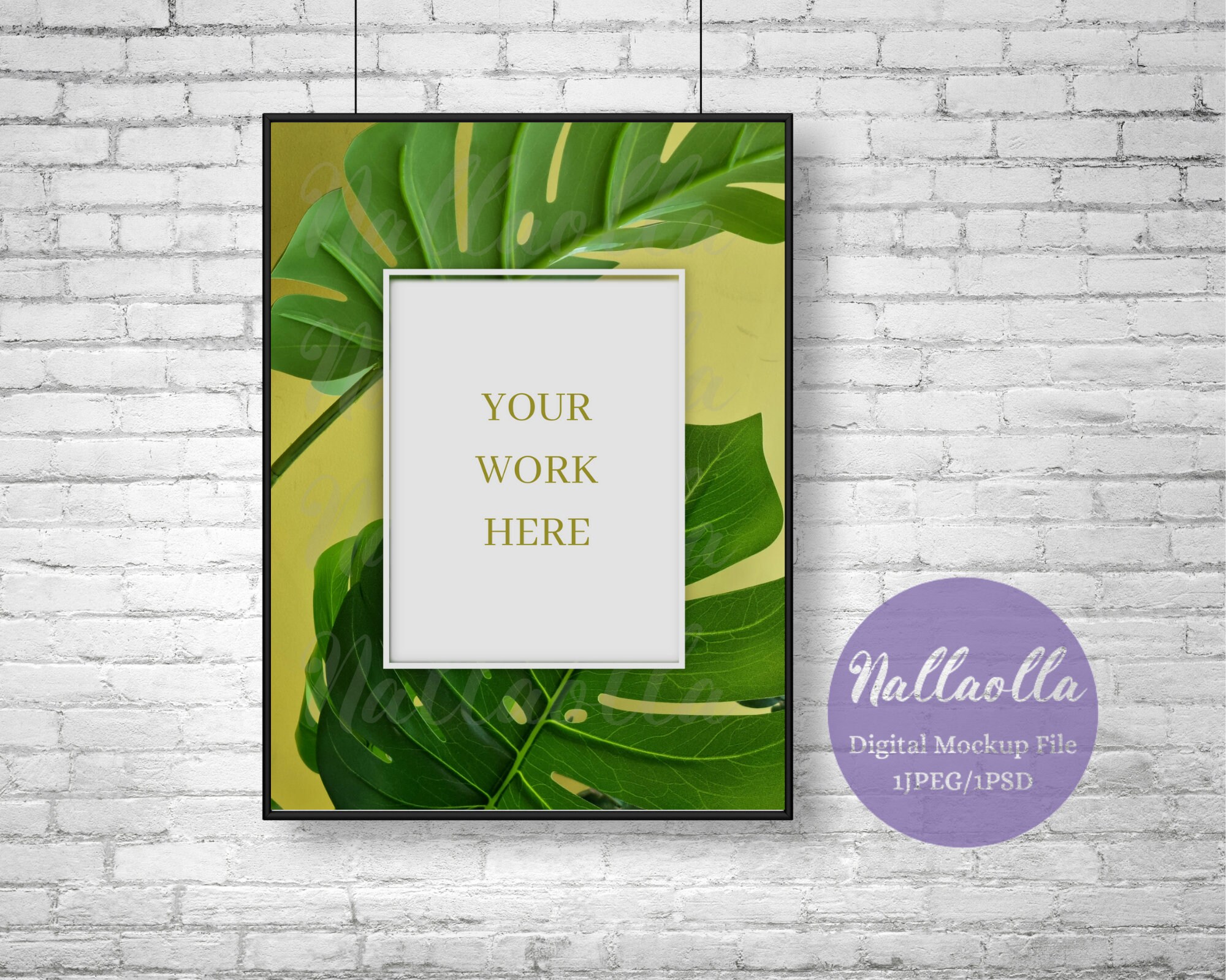 Large Green leaf Mockup/Mockup Image File/Leaf Mockup /Planner | Etsy