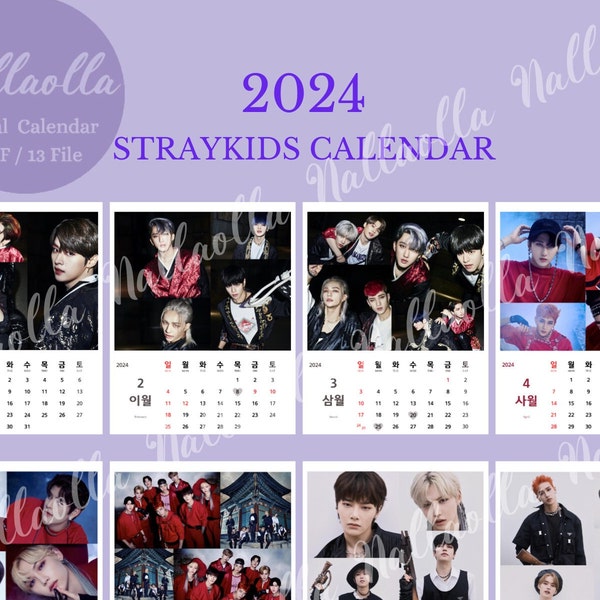 Stray Kids 2024 Calendar - Etsy
