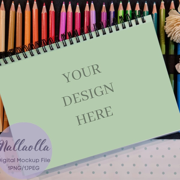 Colored Pencils Mockup - Etsy