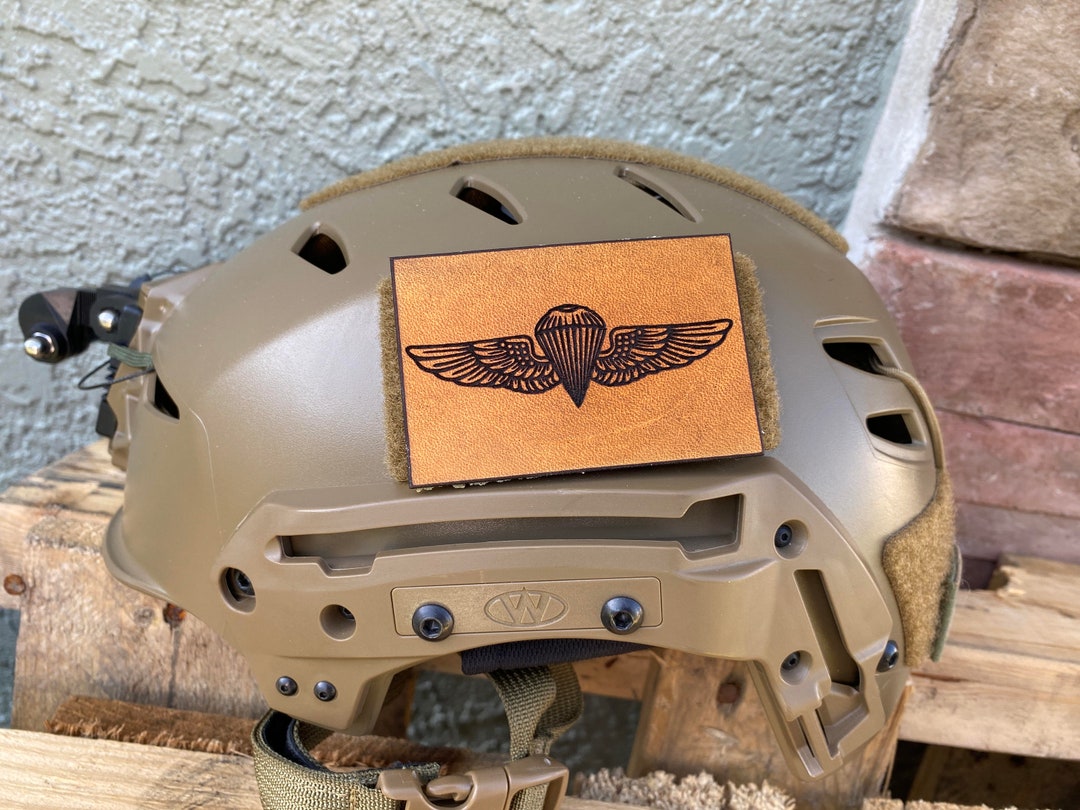 Gold Jump Wings Leather Morale Patch - Etsy