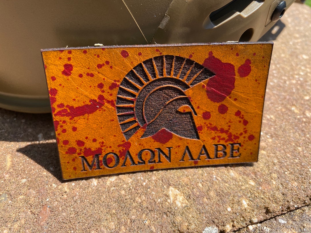 Blood Splatter Pattern Malone Labe Leather Morale Patch - Etsy