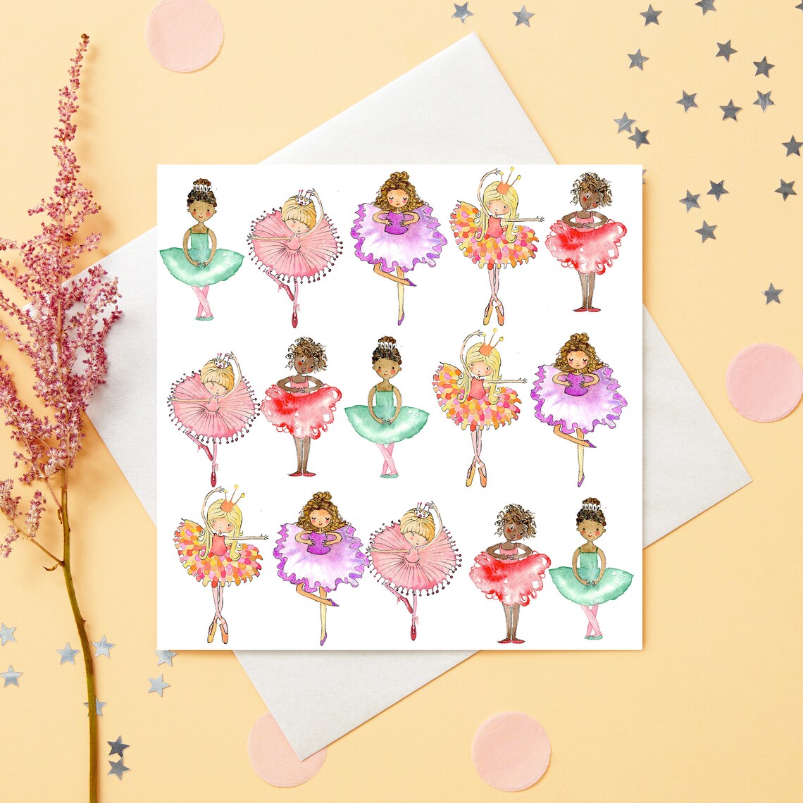 Ballerina Card Card for Ballerina Ballet Birthday - Etsy UK
